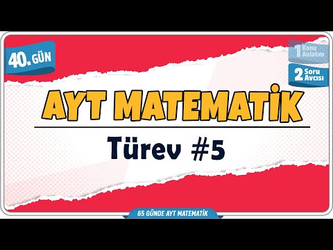 Türev 5 Soru Avcısı | 65 Günde AYT Matematik Kampı 40.Gün | Rehber Matematik