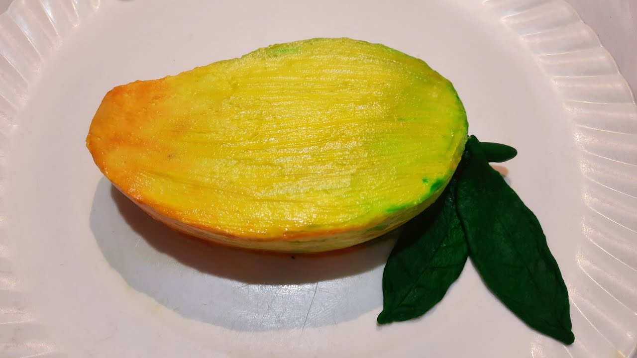 Mango shape cake /mango cake - YouTube