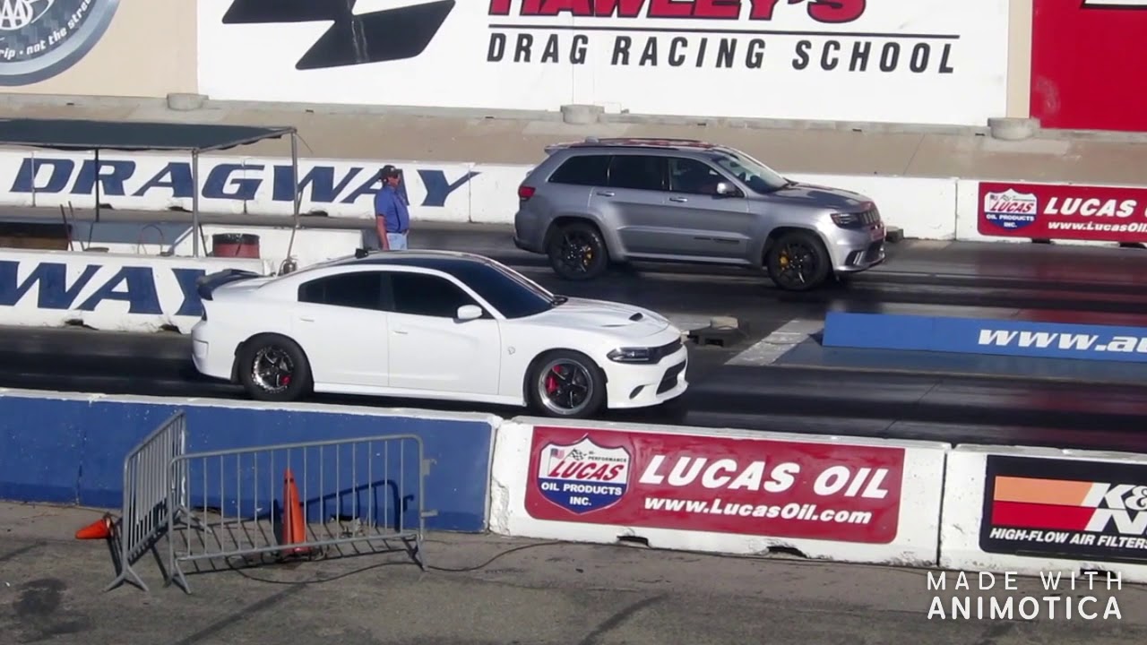 Ferrari Spider vs. Hellcat vs. Jeep!!!!!! - YouTube