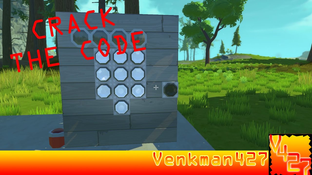 Scrap Mechanic | How to make a simple code lock. - YouTube