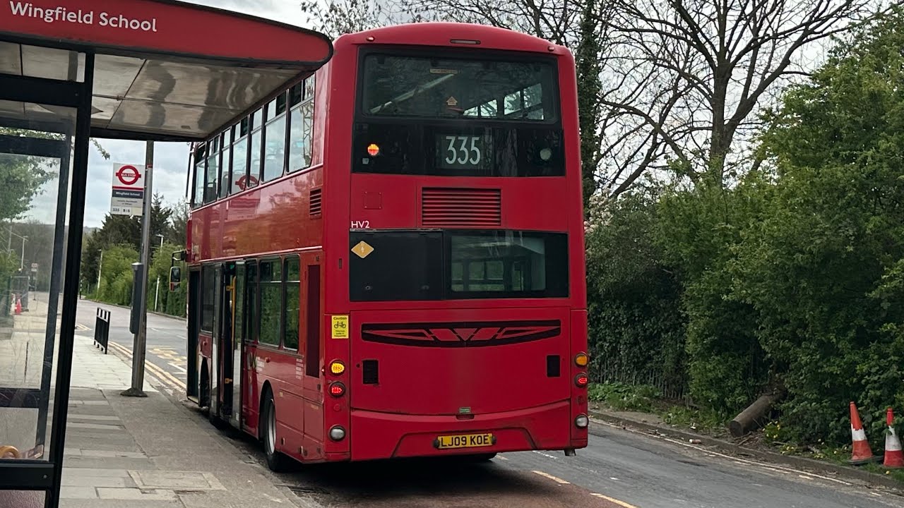Journey on route 335 to Kidbrooke| Arriva London HV2 LJ09KOE - YouTube