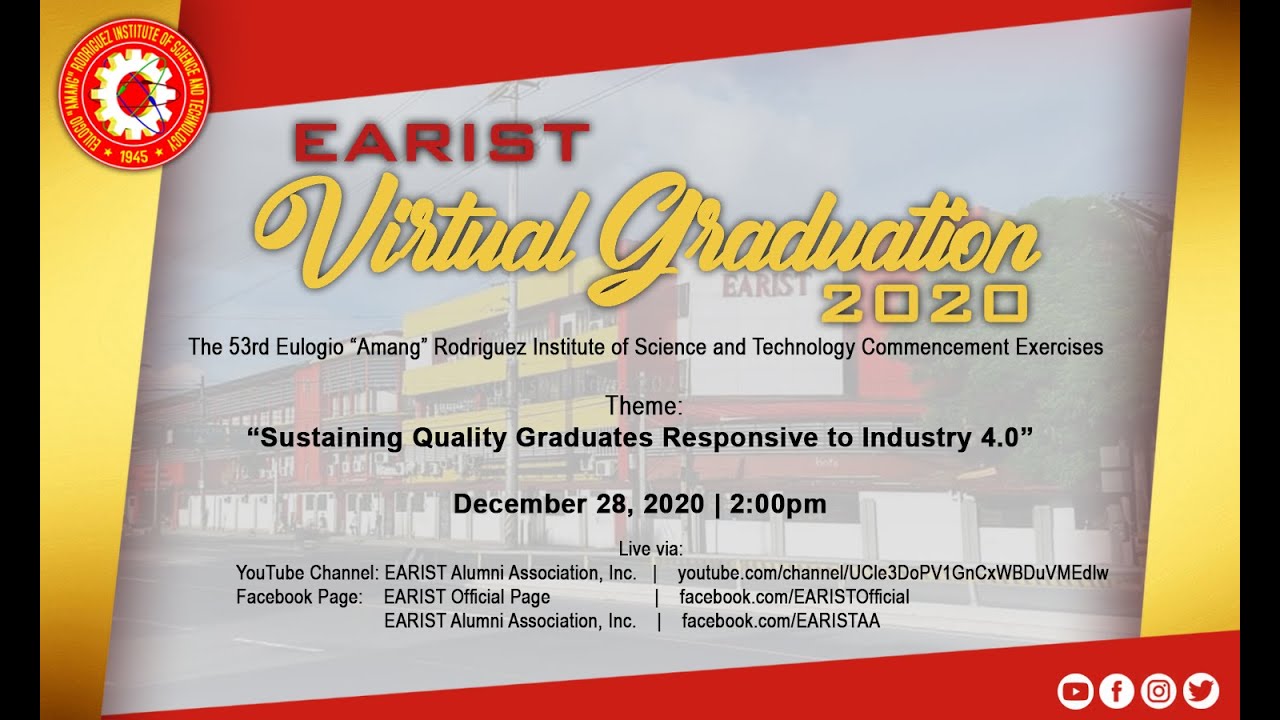 EARIST Virtual Graduation 2020 - YouTube