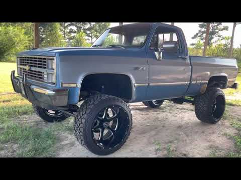 Chevy K10/Squarebody lift/wheel and tire guide - YouTube