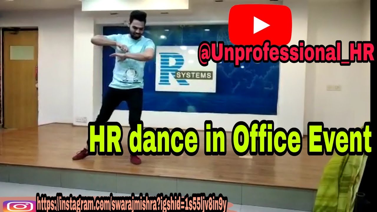 HR dance in Office Event | Unprofessional_HR - YouTube