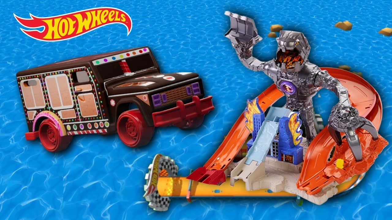 HOT WHEELS UNLEASHED : ARMORED TRUCK CAR RACE IN NITRO BOT TRACK PIECE ...