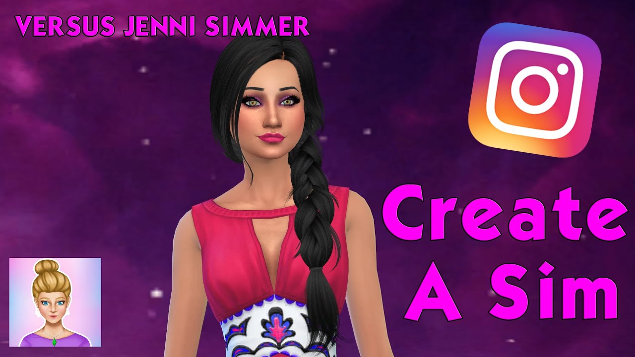 Create a Sim Versus! Instagram Model! with Jenni Simmer! - YouTube