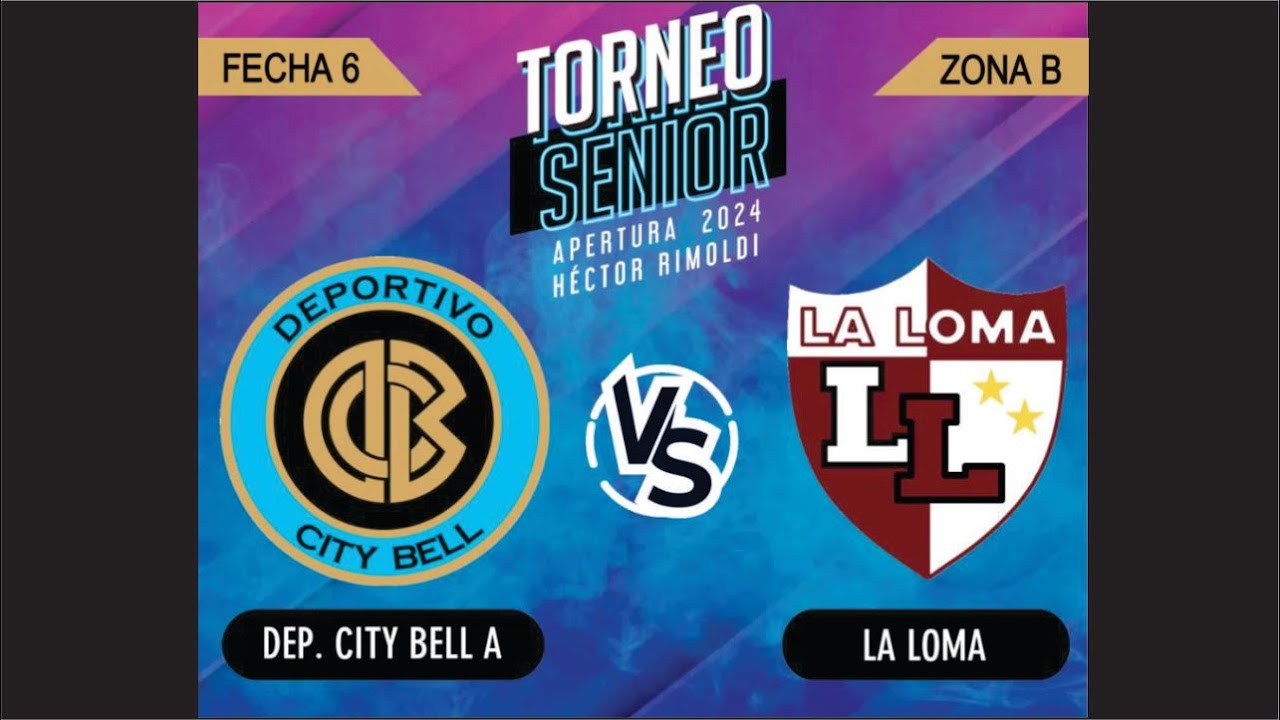 FECHA 6 - APERTURA 2024 - ZONA B - Deportivo City Bell A (1) vs La Loma ...