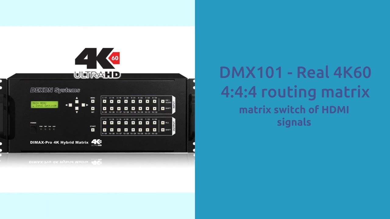 DEXON Systems - DMX101 short overview - YouTube