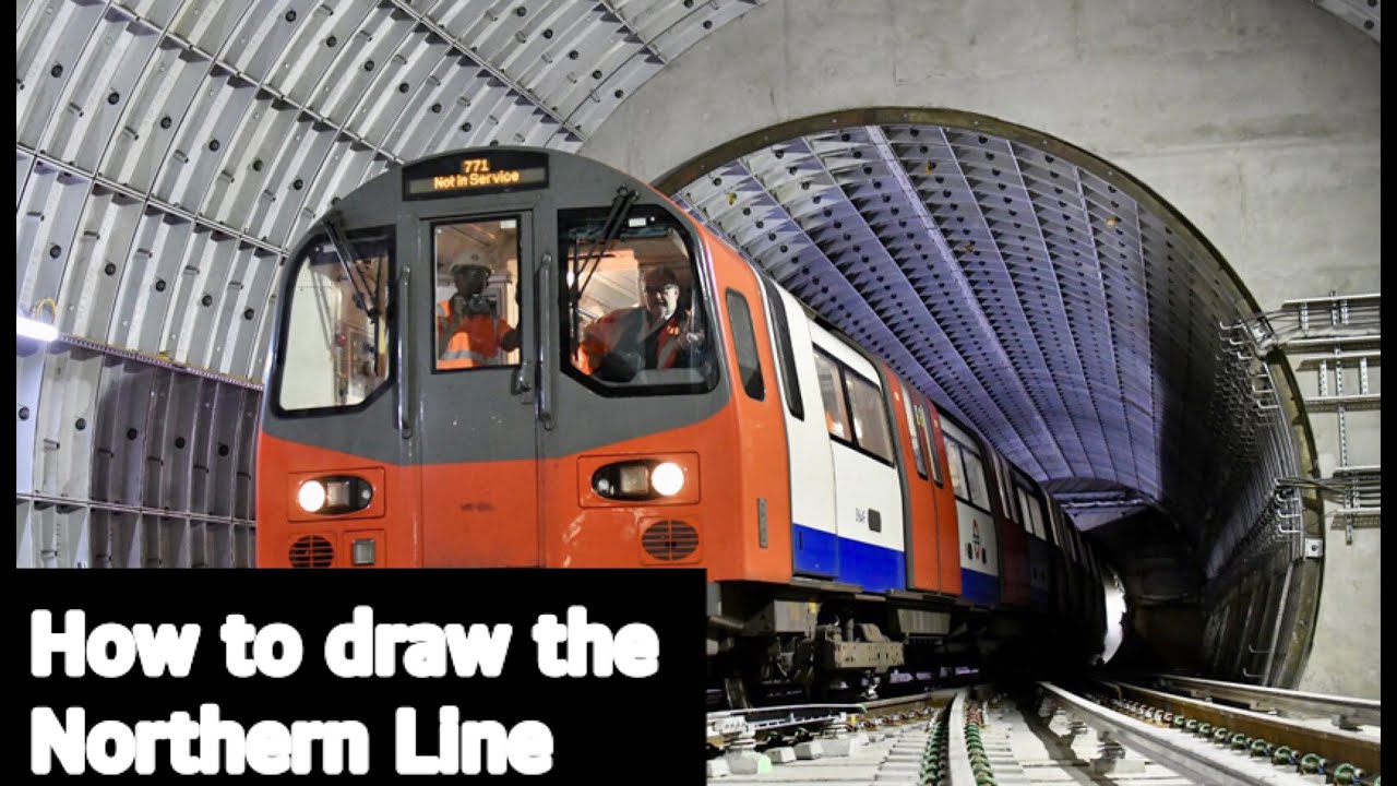 How to draw the Northern Line - YouTube