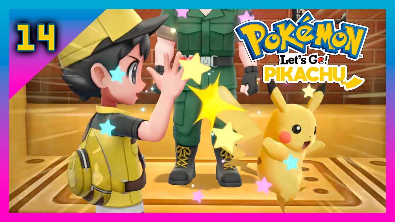 Pokemon Let´s Go | Pikachu | 14 Medalla Trueno | Gameplay Español HD ...