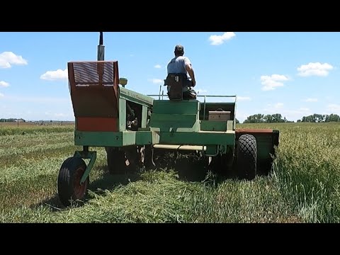 Cutting hay and planting soy beans - YouTube
