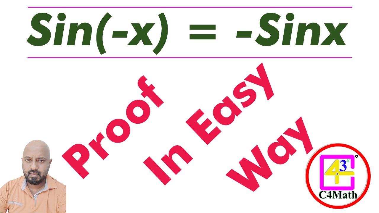 Why Sin(-x) = -Sin x | Proof | IAL Mathematics | IB Mathematics | How ...