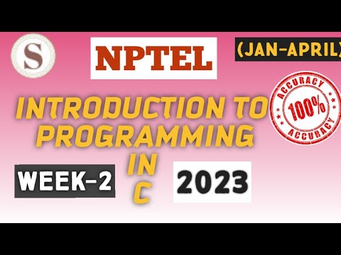 Introduction to Programming In C||WEEK-2 Assignment Answers||#NPTEL||#SKumarEdu||#C - YouTube