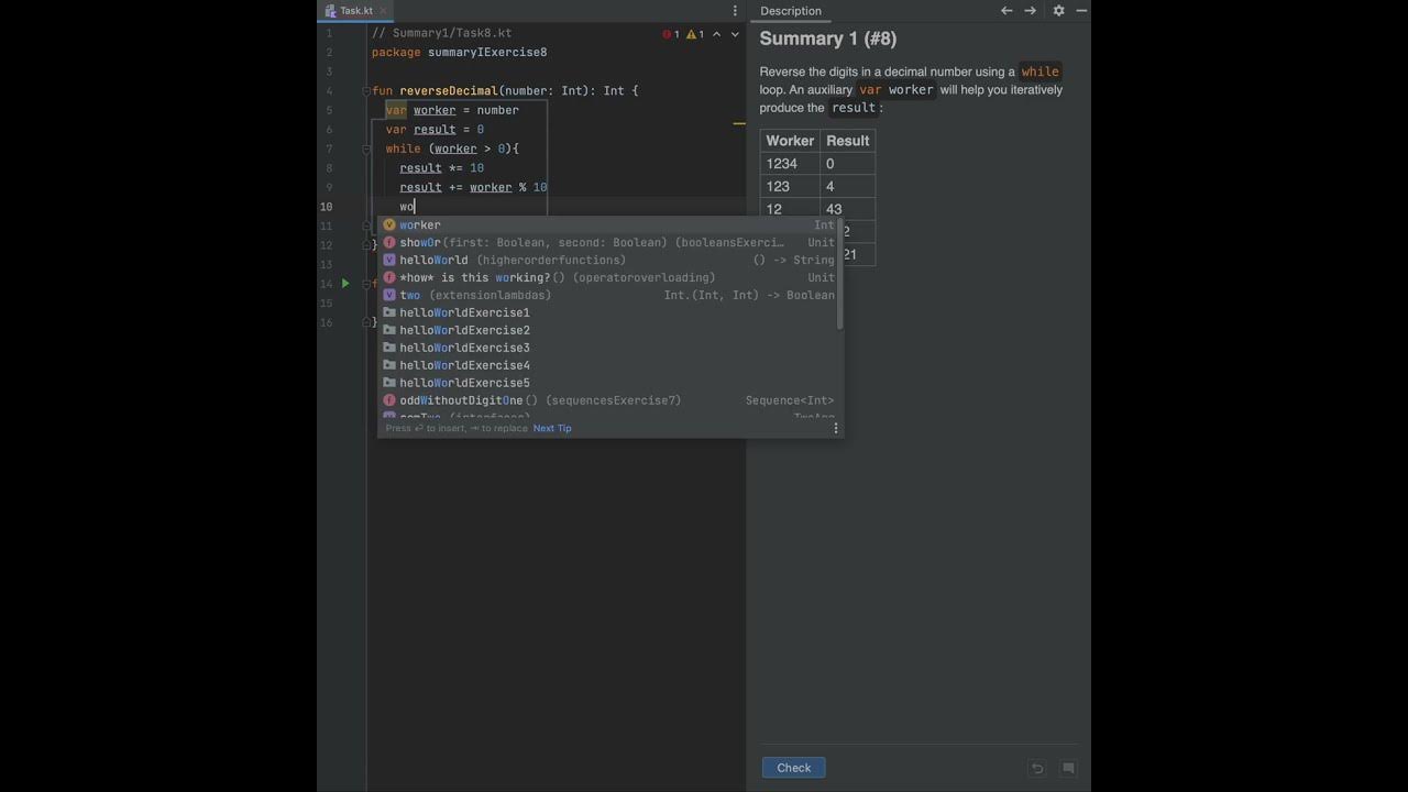Kotlin - Reverse digits - YouTube
