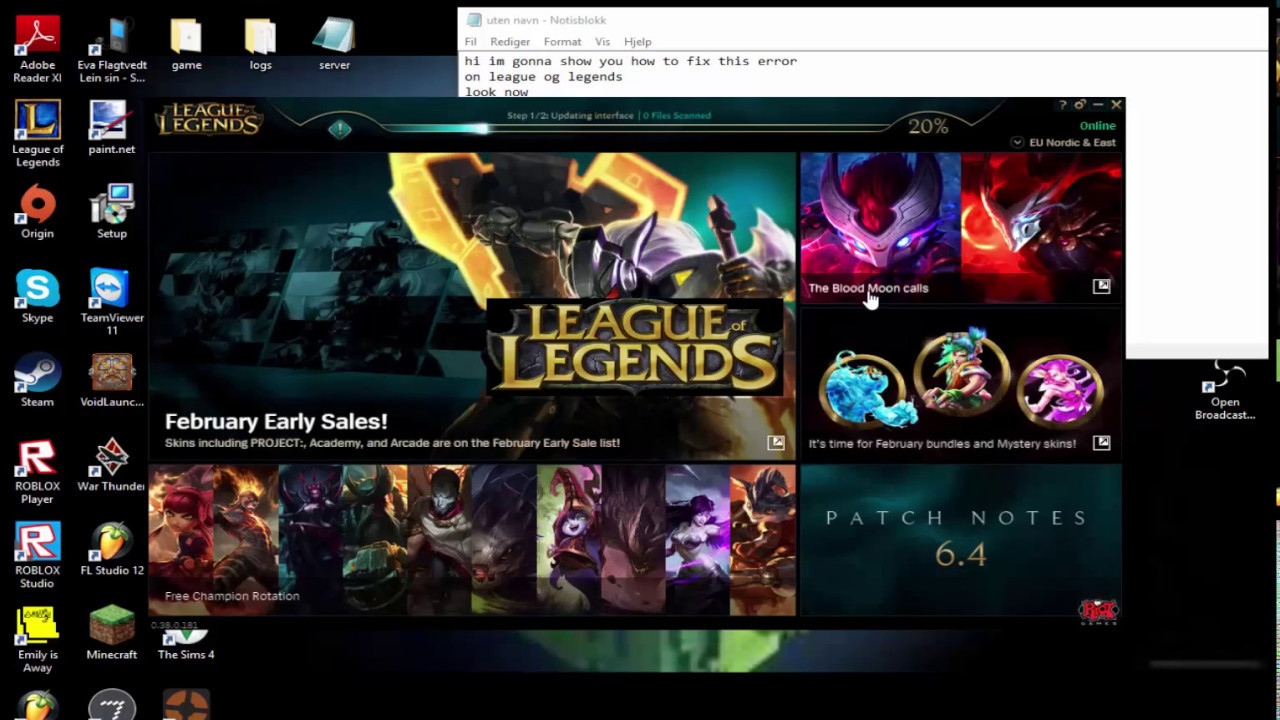 How to fix league of legends error - YouTube