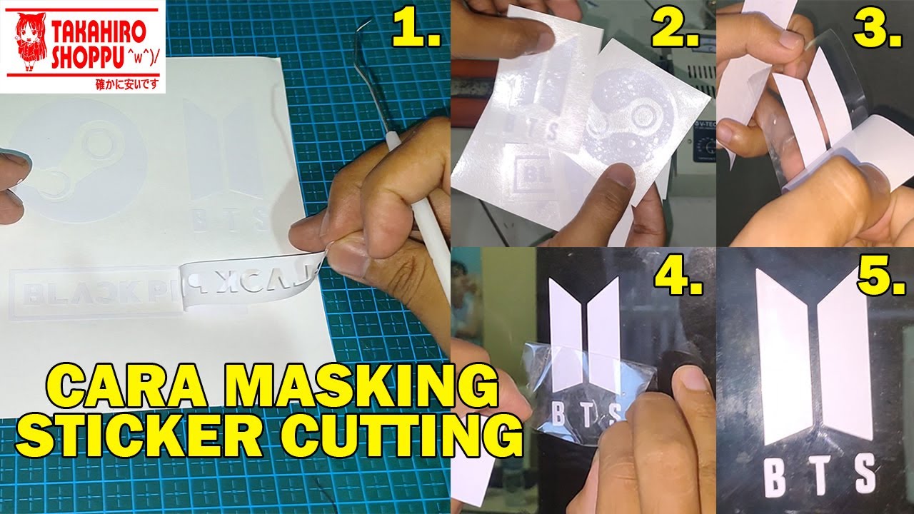Cara Masking Sticker Cutting (Menempelkan Plastik pada Hasil Cutting ...
