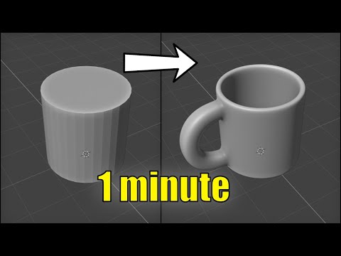 Blender COFFEE MUG Modeling Secrets Revealed