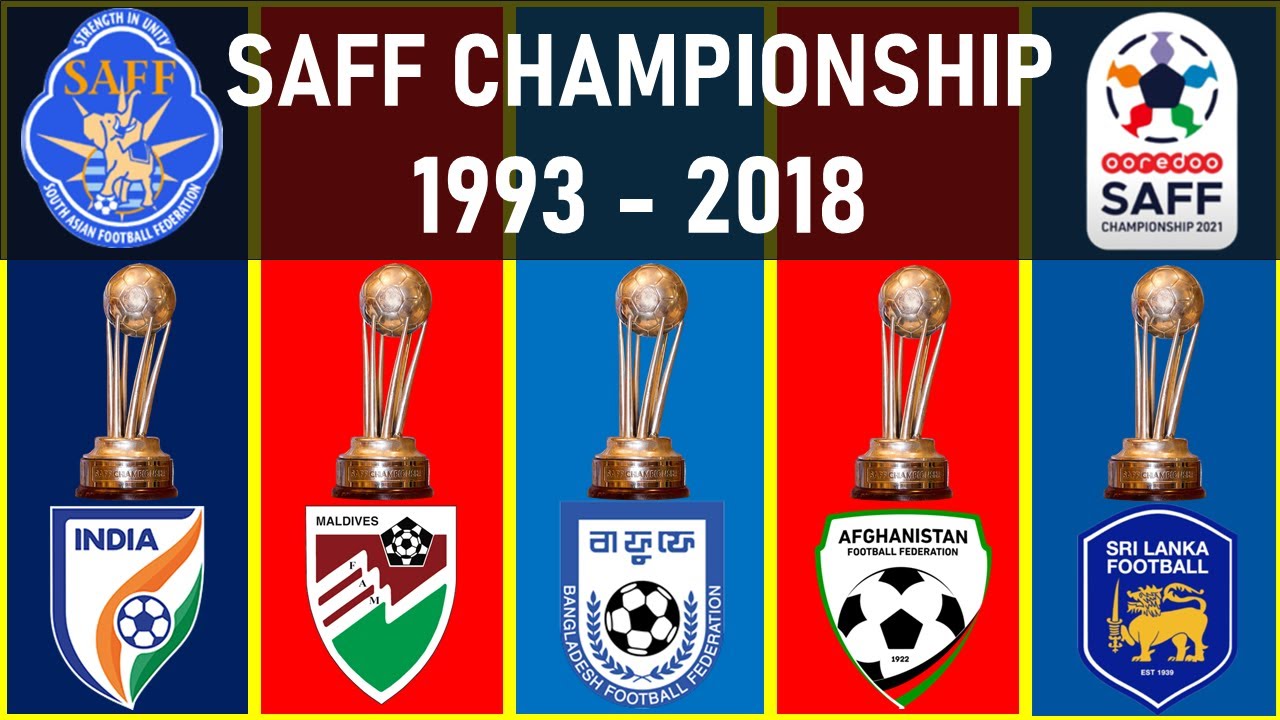 SAFF CHAMPIONSHIP • ALL WINNERS | 1993 - 2018 | - YouTube