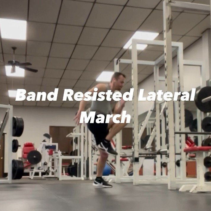 Band Resisted Lateral March #trainlikethepros - YouTube