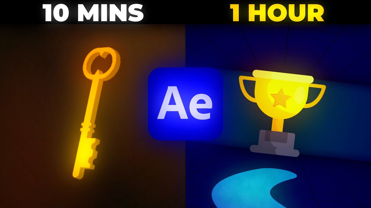 10 Minute vs 1 Hour Motion Graphic (Full Tutorial) - YouTube