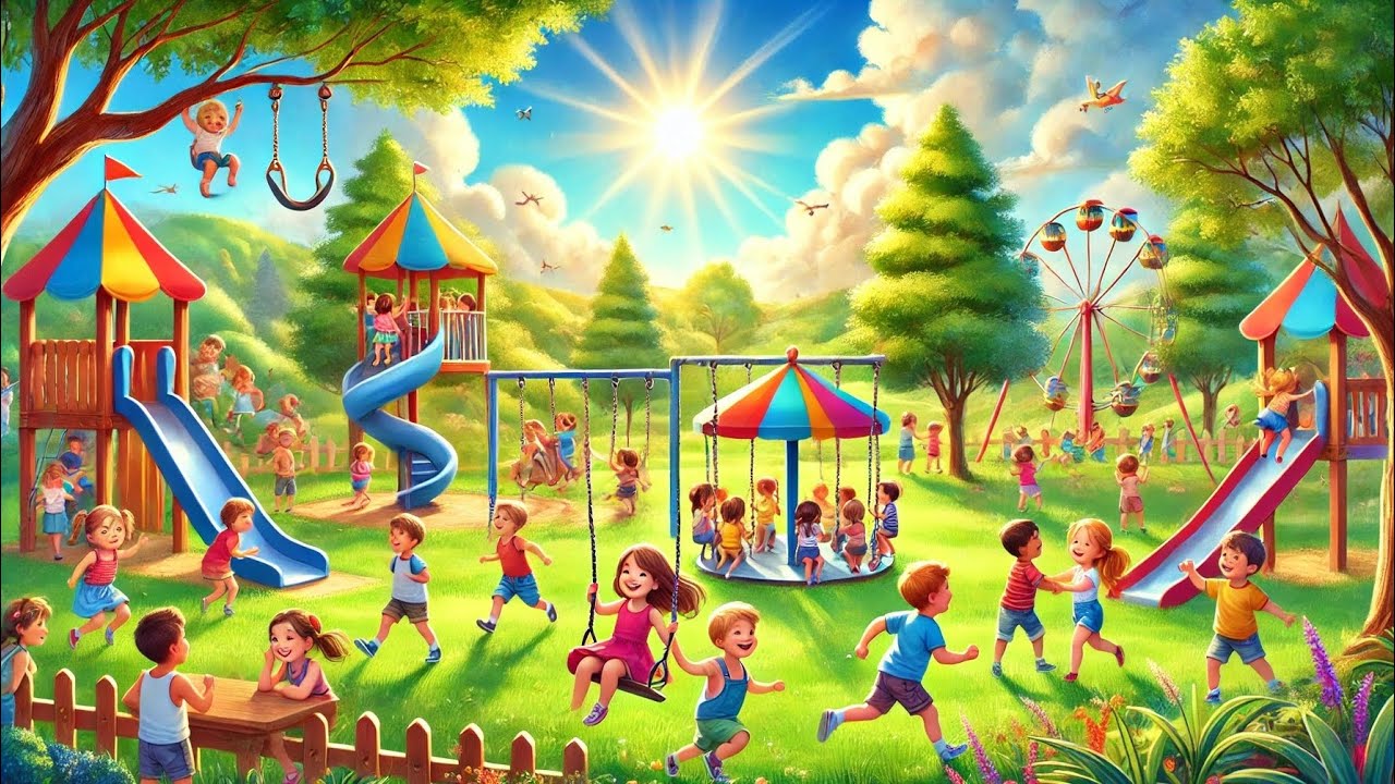 kids playing in park rhyme song|poem|rhyme|animated|kidssong ...