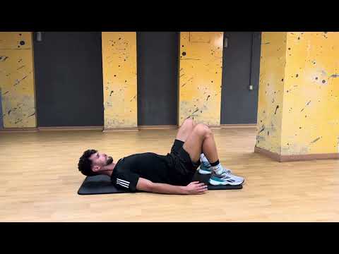 Lying lower cervical flexion - cervical strength - YouTube