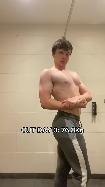 CUT DAY 3: 76.8Kg!! - YouTube