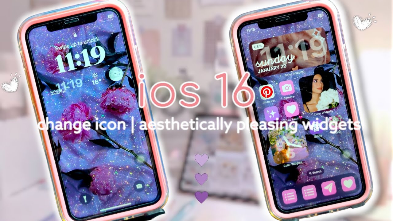 customize your iphone xs 🐚 ios 16 | how to have an aesthetic iphone ...