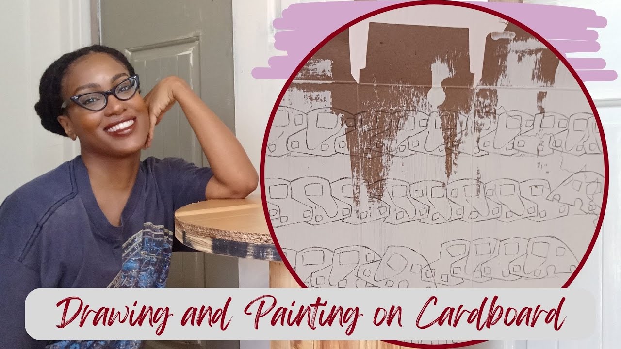 Painting and Drawing on Cardboard - YouTube