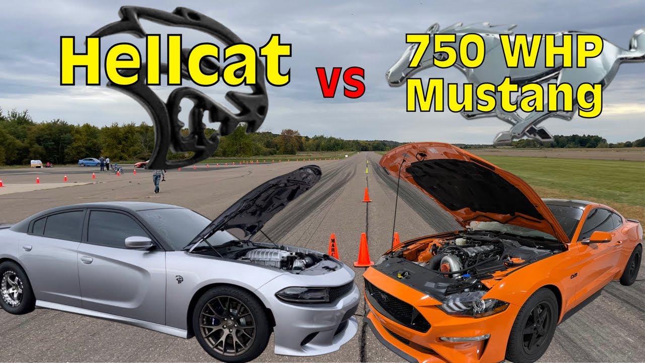 HELLCAT vs Boosted 5.0 MUSTANG! | Classic Rivalry - YouTube