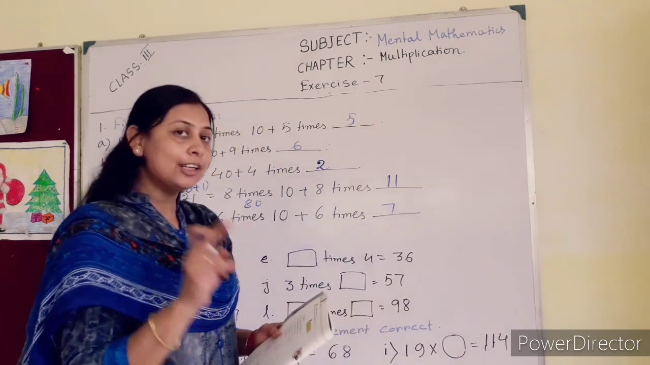 CLASS 3 MENTAL MATHS (CHAPTER-MULTIPLICATION) - YouTube