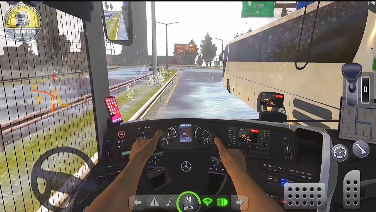 Bus simulator ultimate, high graphics, my new bus mercedes, realistic ...