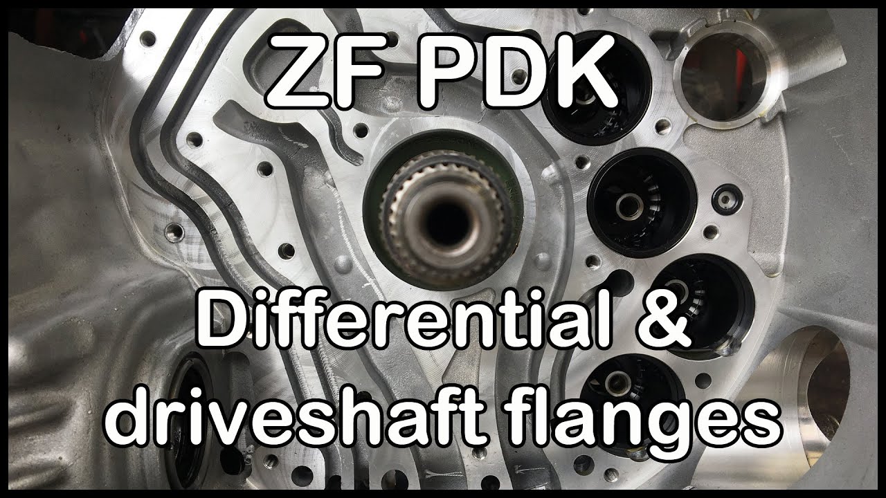 Porsche ZF PDK diff and driveshaft flanges - YouTube