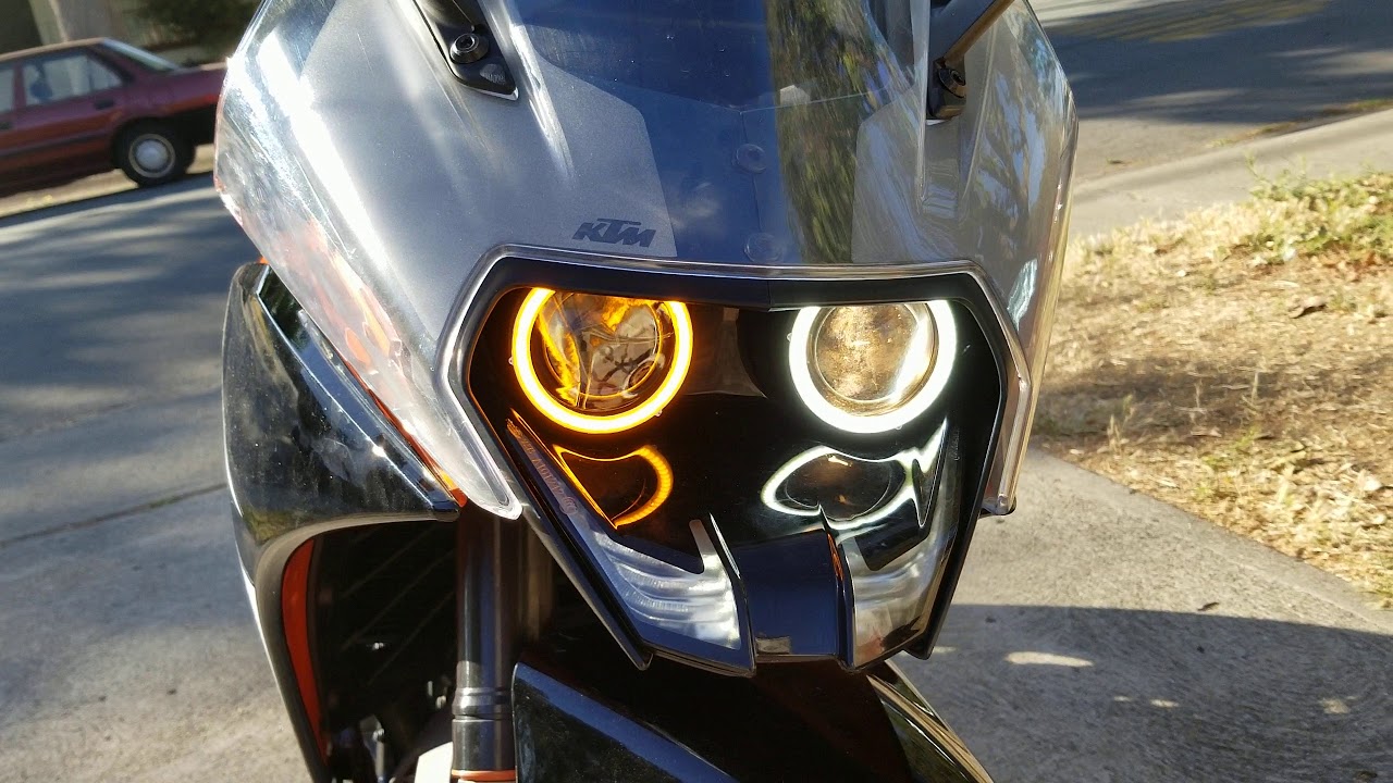 KTM RC390 Halo turn signals - YouTube