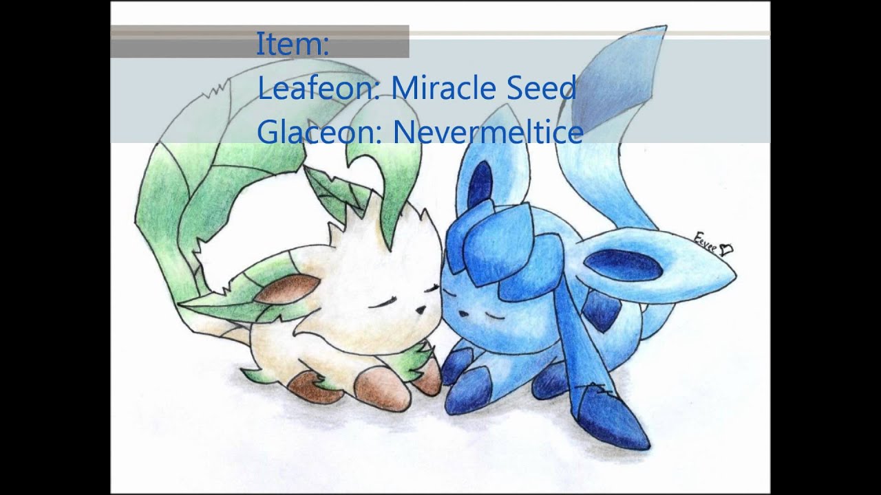 Shiny Leafeon and Glaceon giveaway~!! *Links Fixed* - YouTube