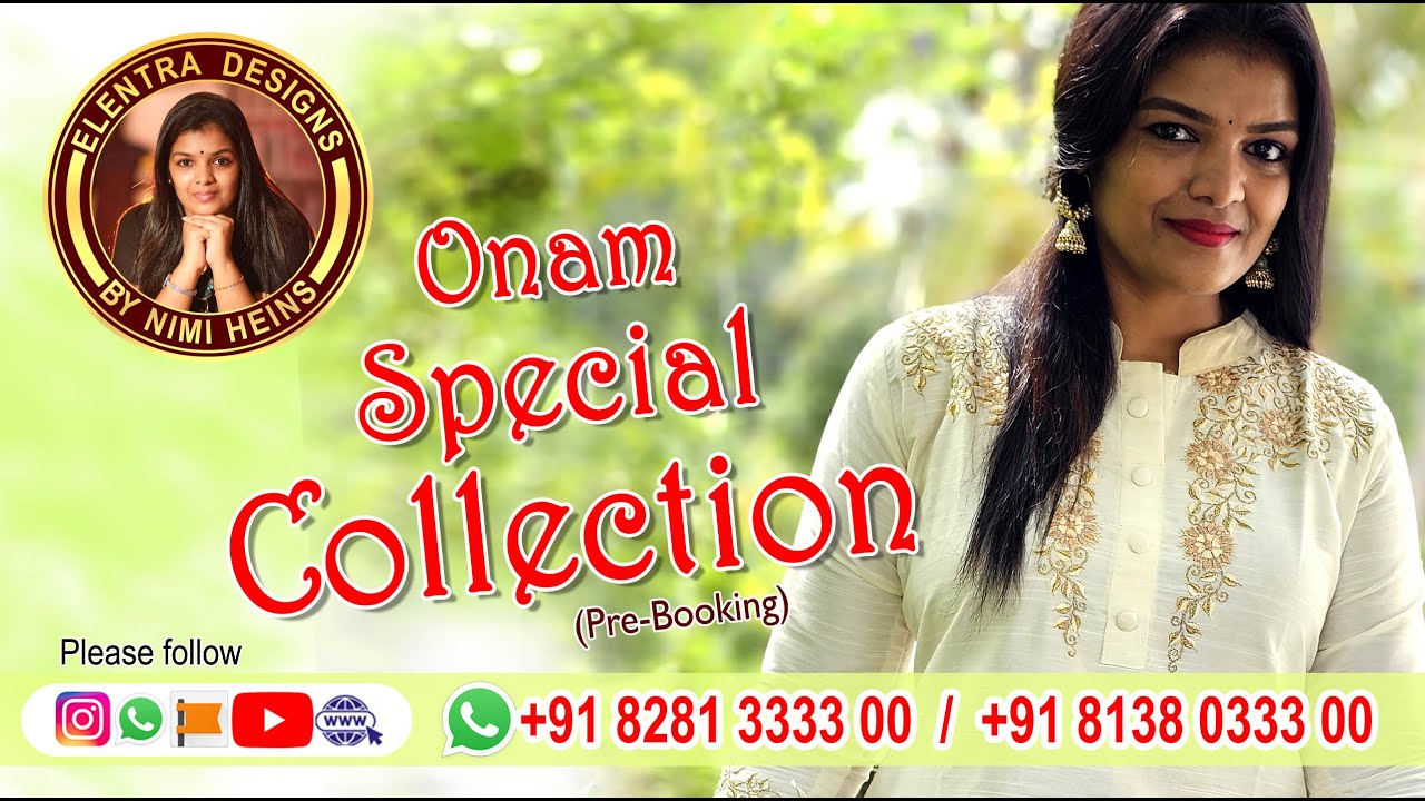 Onam Special Collection (Pre-Booking) - 08.07.2023 - YouTube