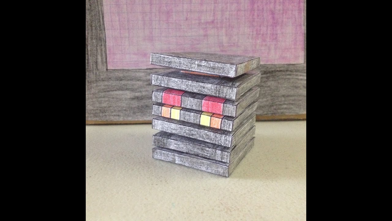 How to Make a Paper Magma Cube - YouTube