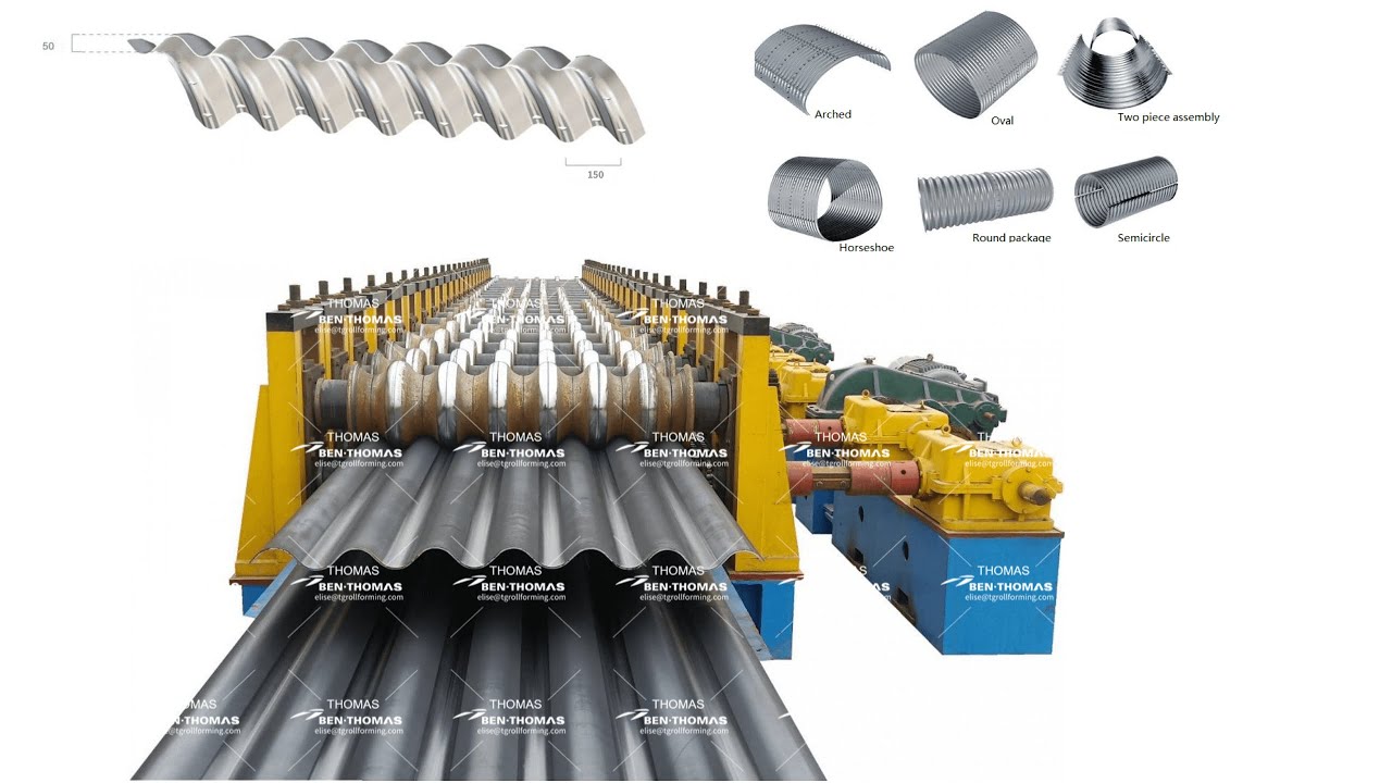 production of Segmented assembly corrugated pipes with bolts | metal ...