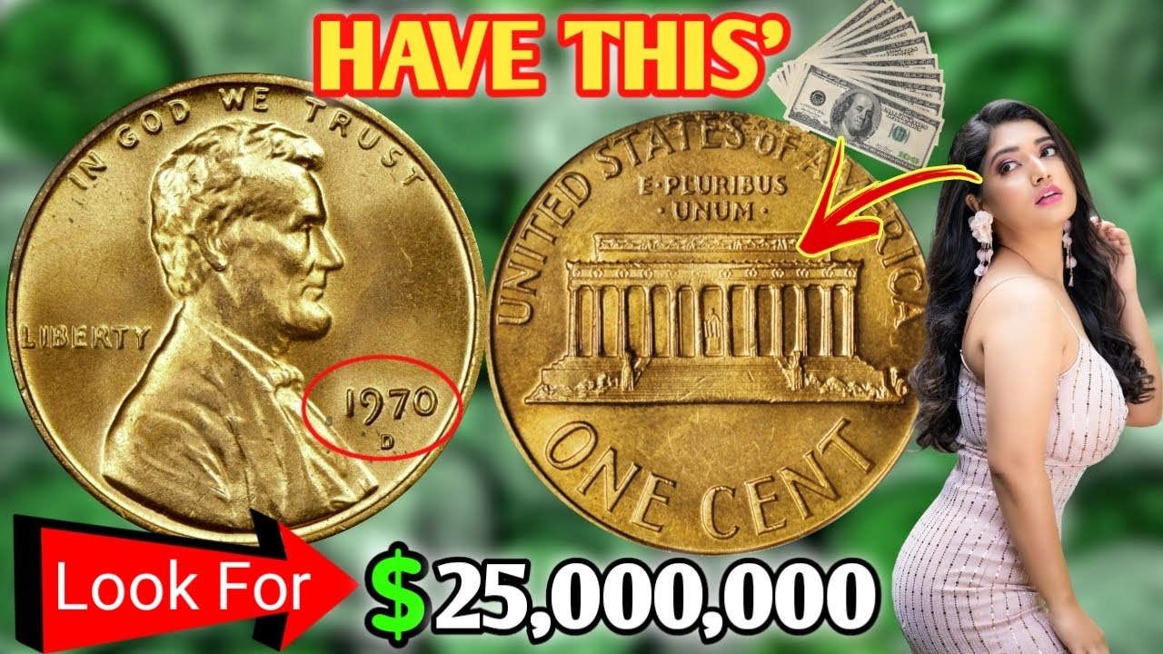 1970 D Lincoln Memorial One Penny Coin Value | How Much is a 1970 D One ...