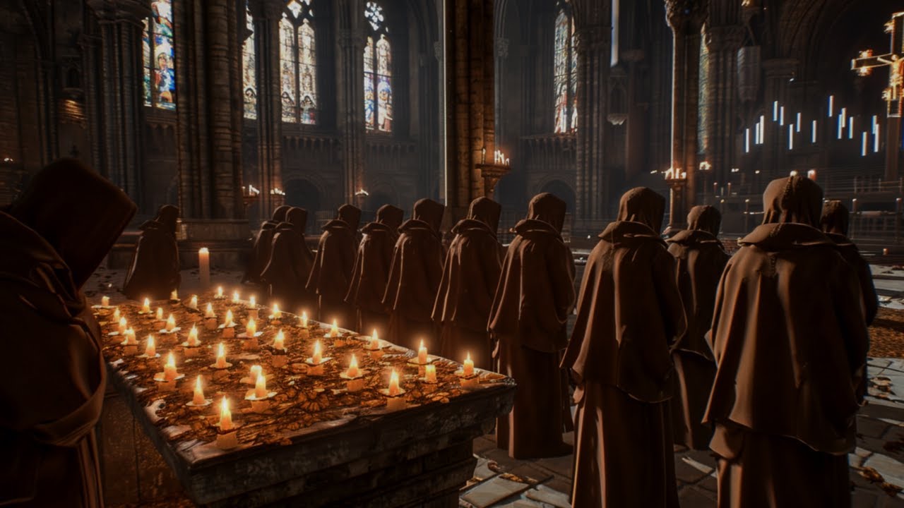 Christmas Gregorian Chant for Light in the Darkness ️ Holy Night Hymn ...