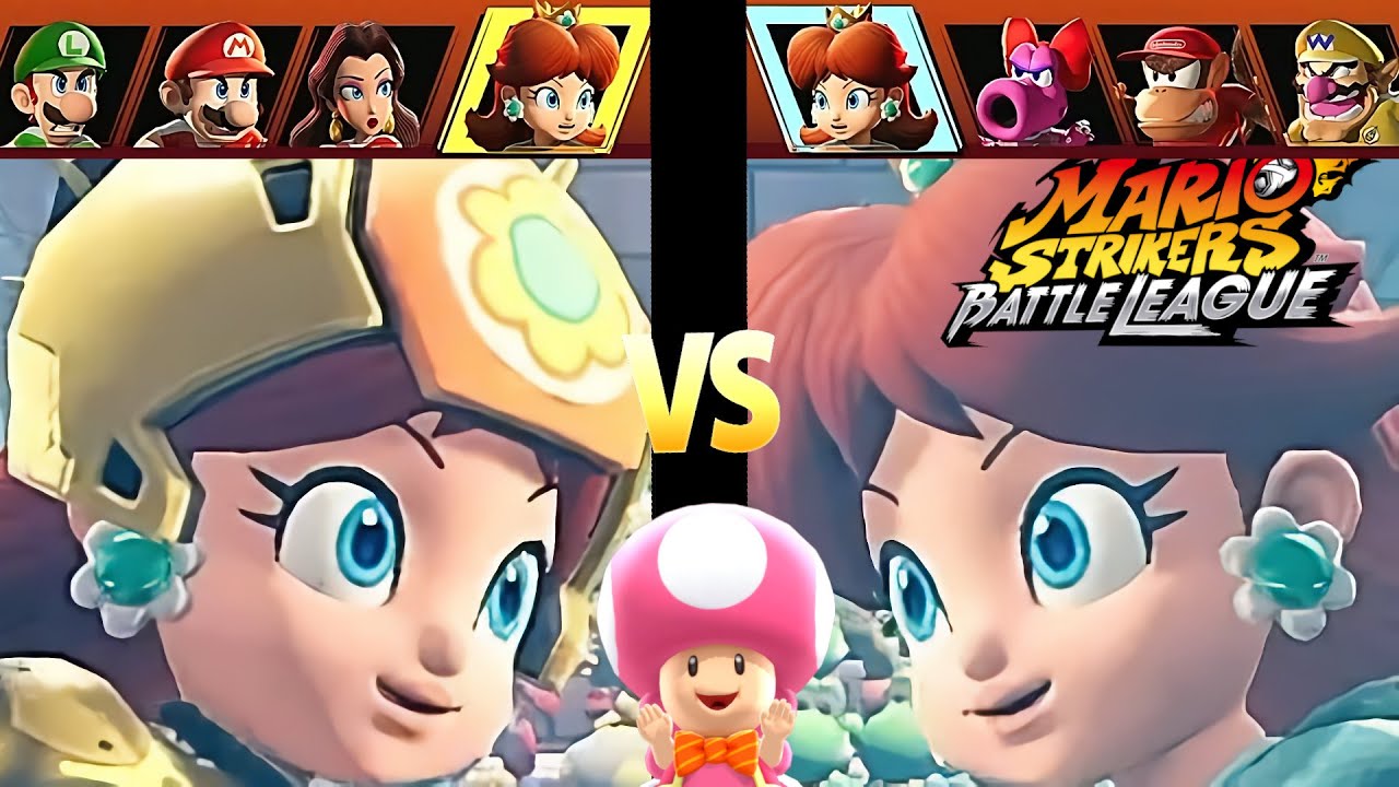 Mario Strikers Battle League Team Daisy vs Team Daisy at Royal Castle ...