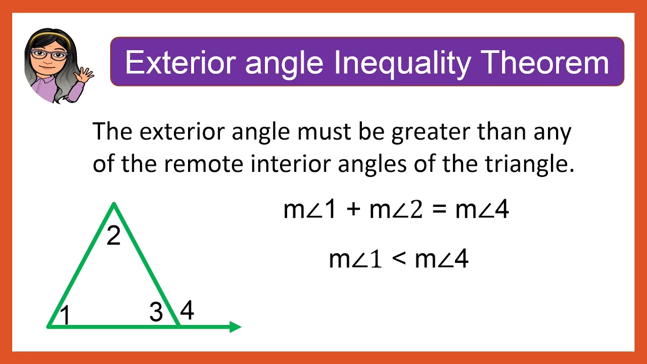 Triangle Inequality, Exterior Angle Inequality and Hinge Theorems - YouTube
