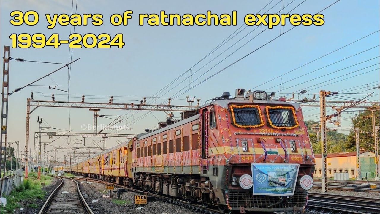 Ratnachal express departing from vijayawada after 30 years celebrations ...