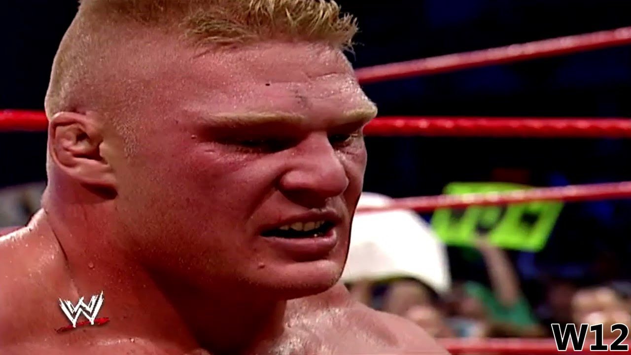 Brock Lesnar vs Rob Van Dam RAW 6/24/2002 Highlights - YouTube