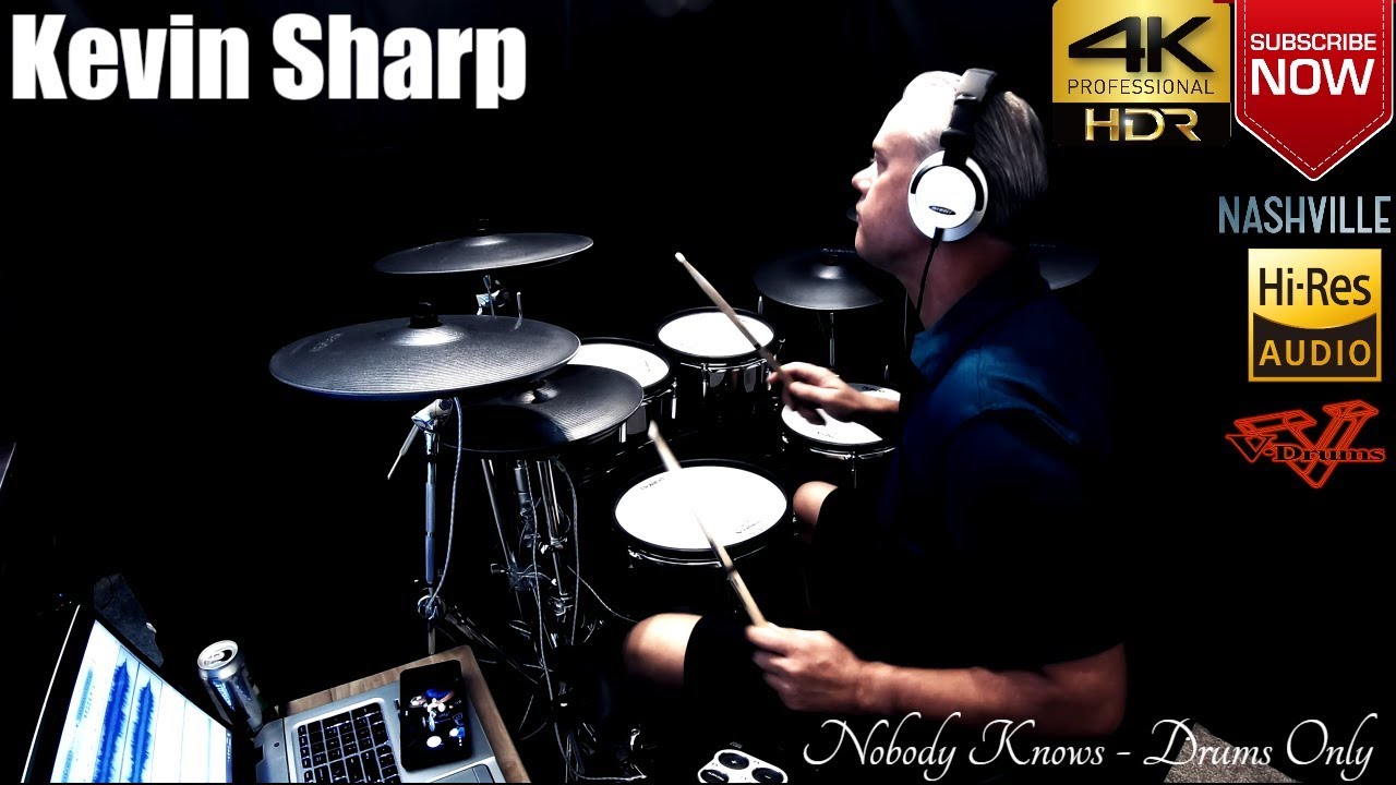 Kevin Sharp - Nobody Knows - Drums Only (4K) - YouTube