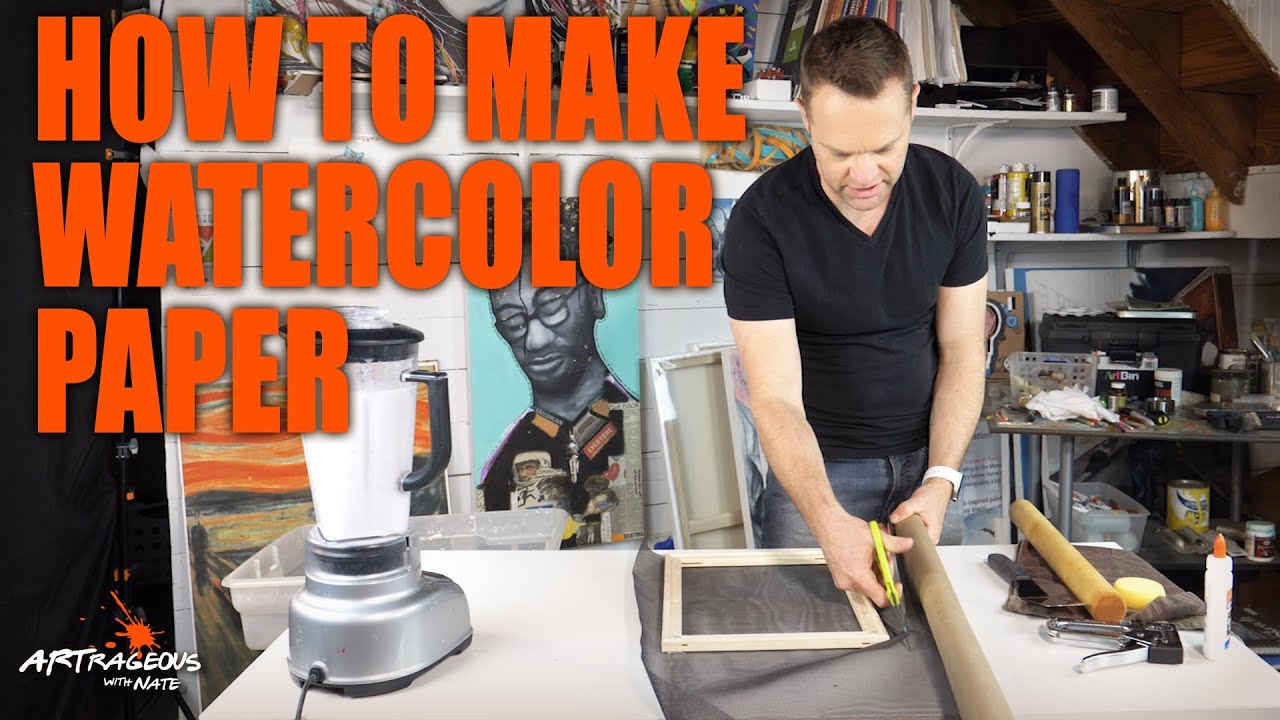 How To Make Homemade Watercolor Paper! - YouTube