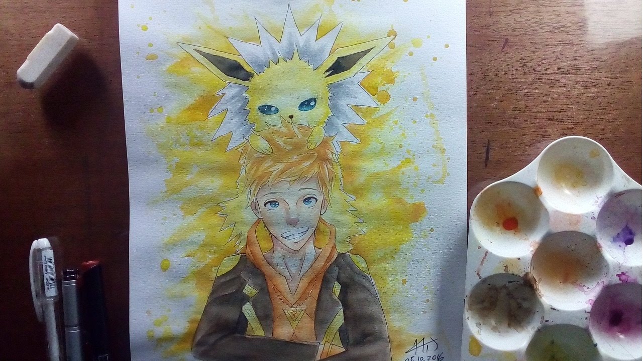 Speed Drawing - Spark from Pokemon Go - YouTube