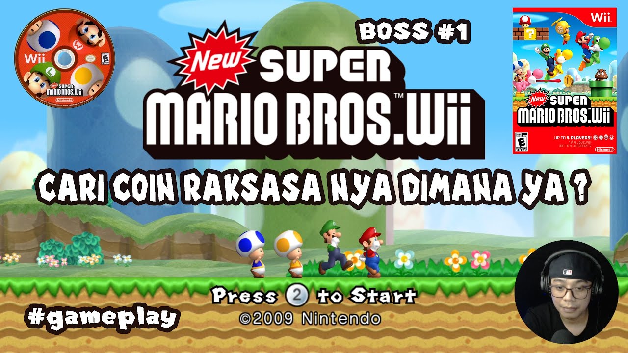 Mencari koin raksasa yang tersembunyi : New super mario bros wii - YouTube