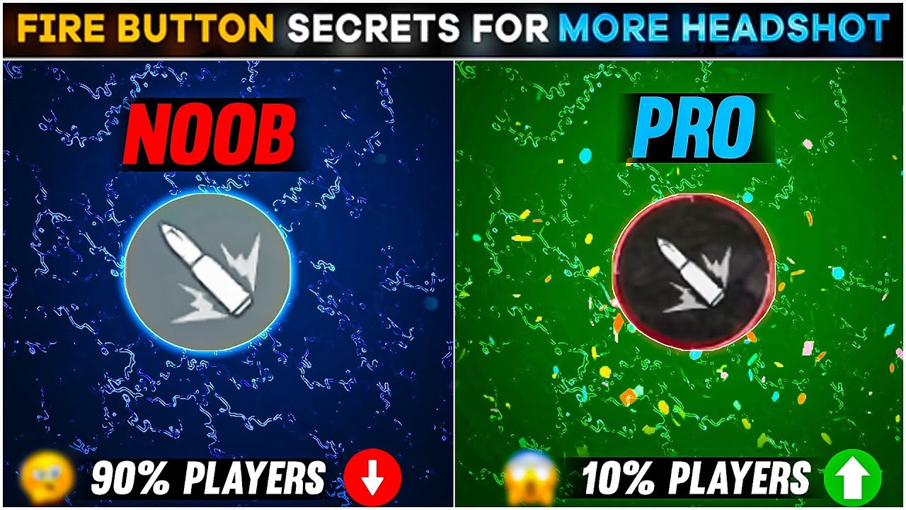 FIRE BUTTON SECRET FOR MORE HEADSHOT FREE FIRE II LEFT FIRE BUTTON VS ...