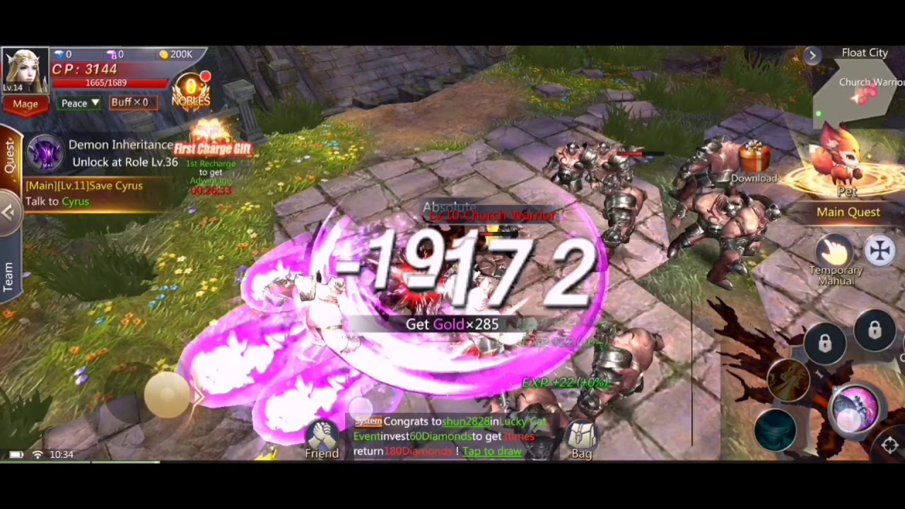 Land of Angel Gameplay | Reach Level 21 in Less than 7 minutes | Obtain ...